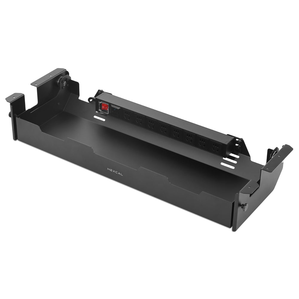 Under Desk Cable Management Tray - Hexcal Versatile Desk Accessory